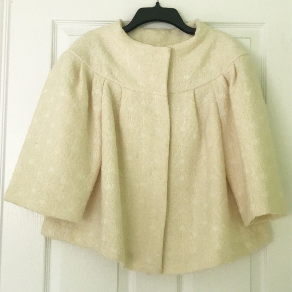 Magaschoni | Jackets & Coats | Magaschoni Collection Creme Flaired ...